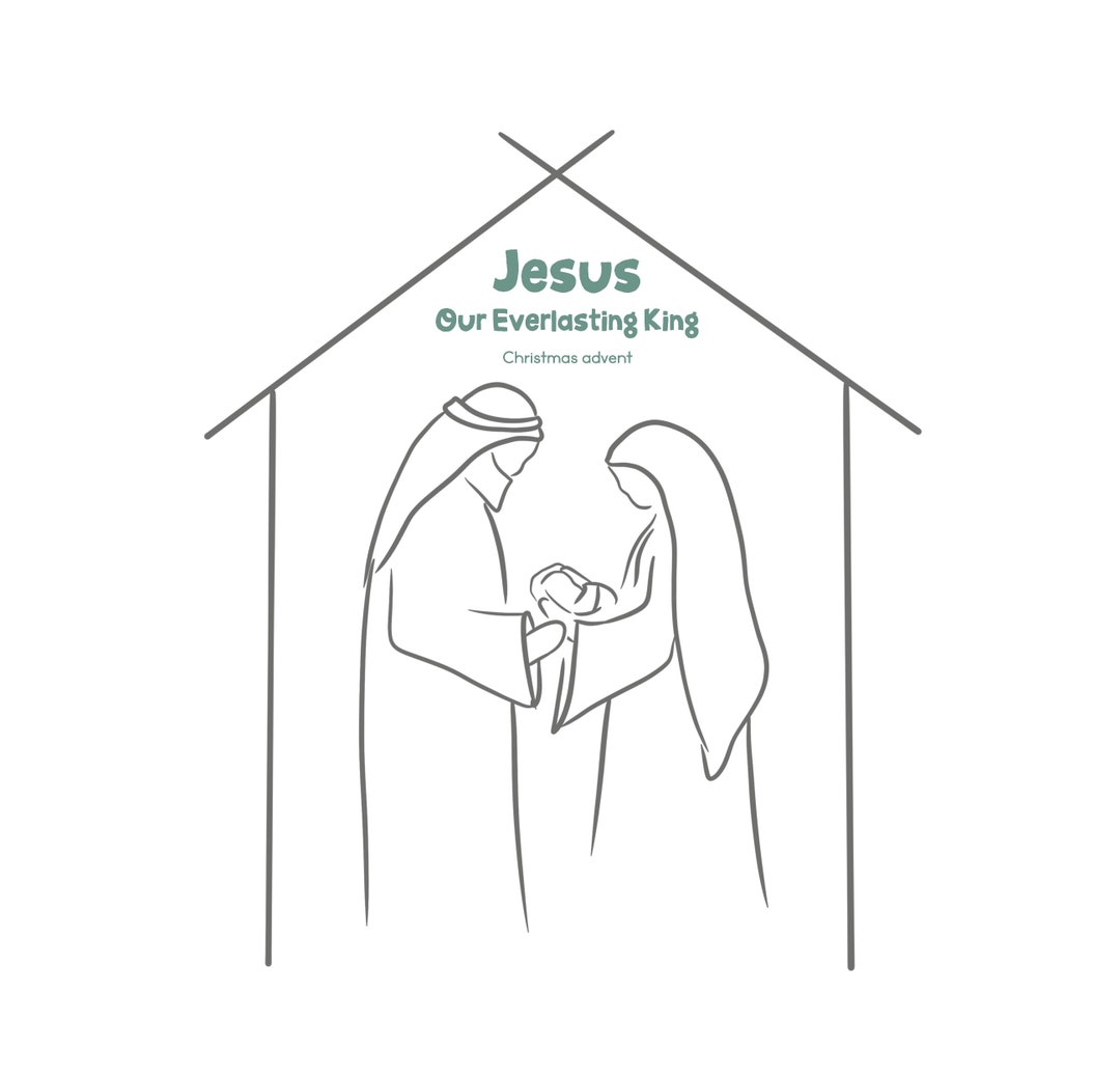 Jesus Our Everlasting King Christmas Activity Advent - Etsy