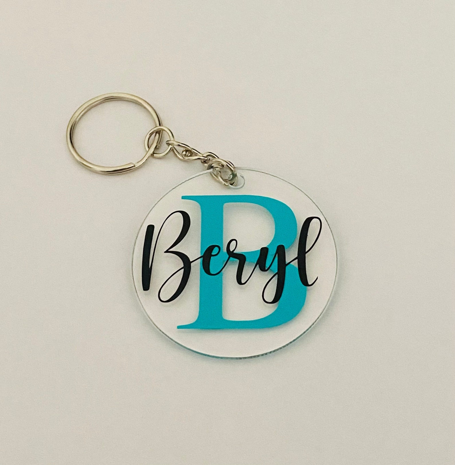 Personalised Keyring Letter / Name Custom Keyring Personalised Initial ...