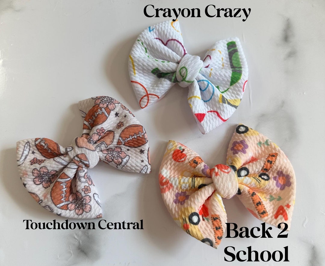 Fall Fabric Bullet Bow - Etsy