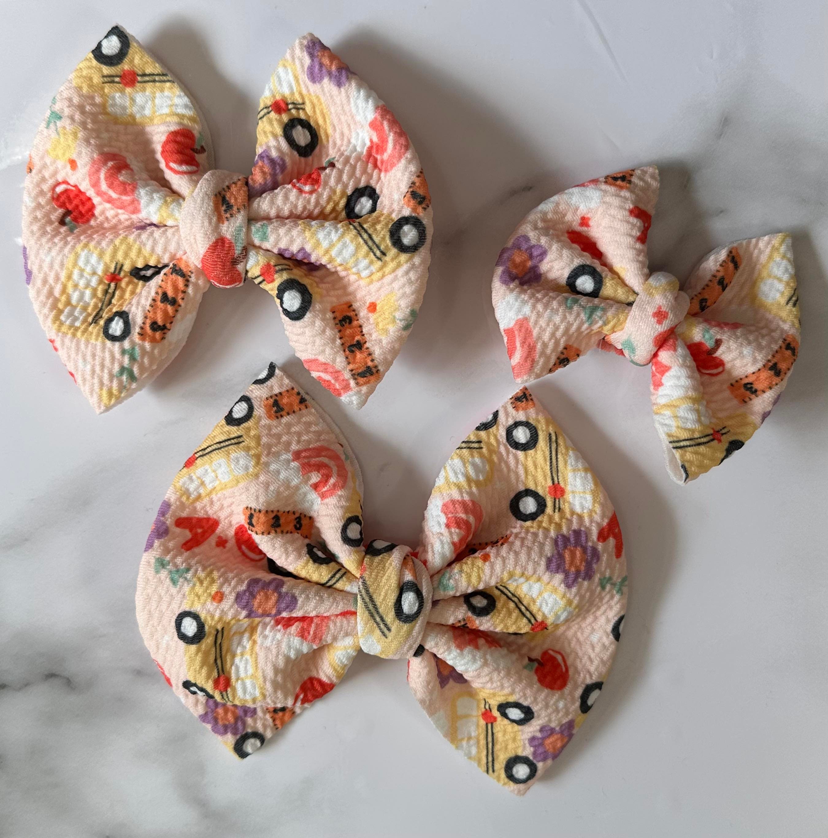 Fall Fabric Bullet Bow - Etsy
