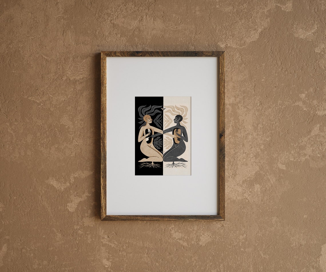 Touching the Depths | Lovers Art | Lovers Archetype | Relationship Art ...