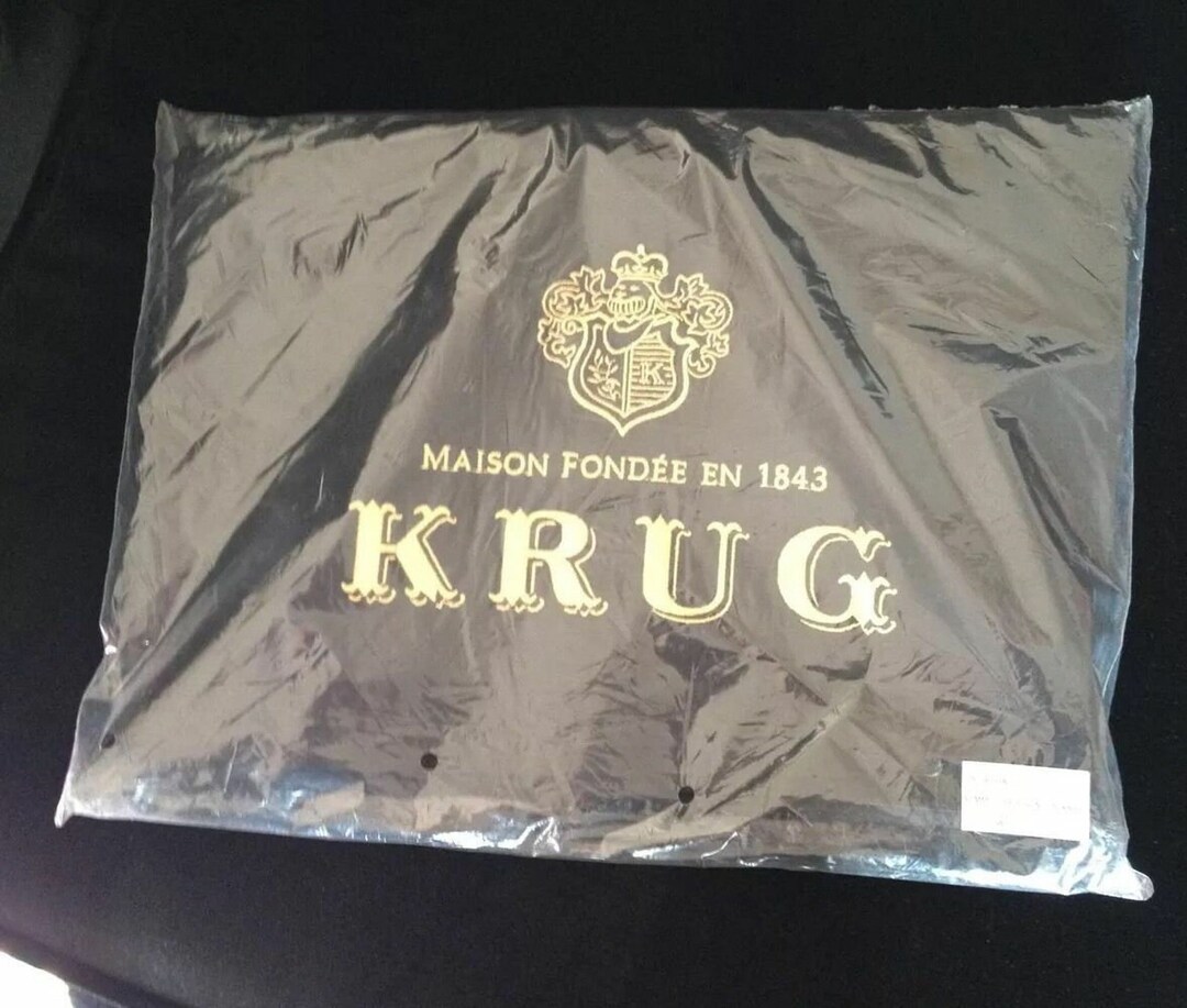 Krug Champagne Sommelier Apron, 100% Cotton, Black With Gold Logo - Etsy