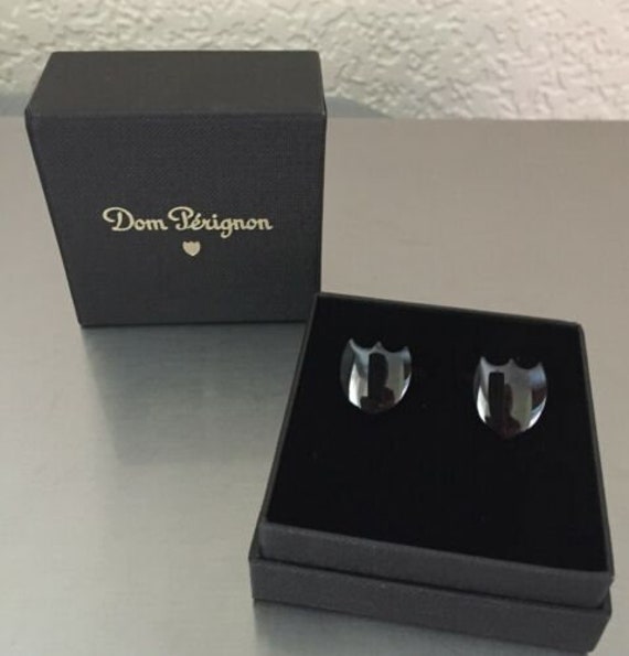 Dom Perignon Champagne Black Shield Cufflinks in Branded Box | Etsy