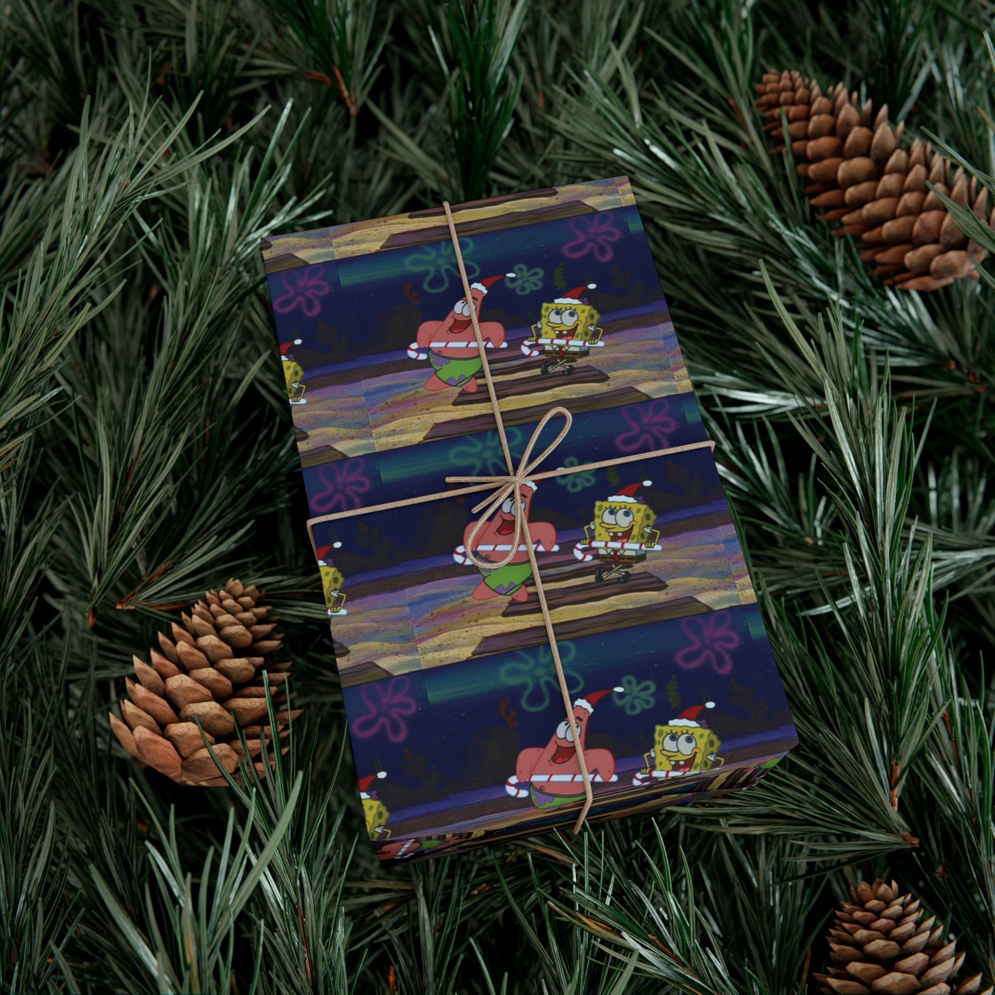 Spongebob Gift Wrap Papers - Etsy