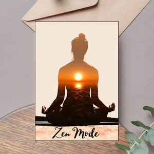 ZEN MODE Wall Art Instant Download A4 and Poster Yoga Picture ...