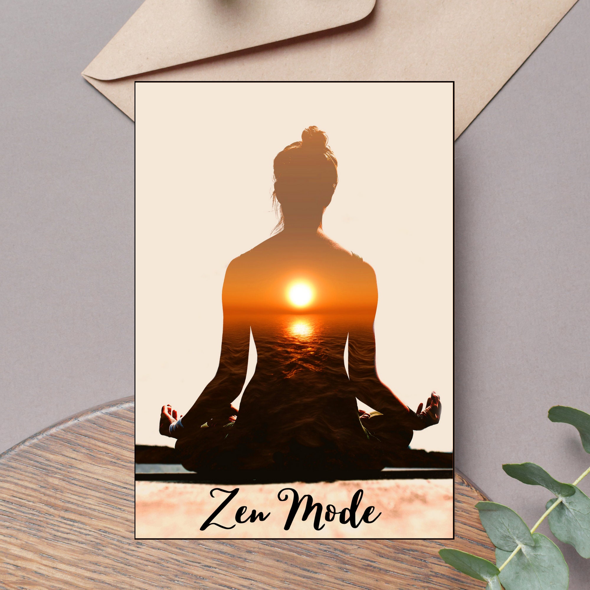 ZEN MODE Wall Art Instant Download A4 and Poster Yoga Picture - Etsy UK