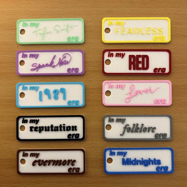 Taylor Swift 3D Printed Keychains, Eras Keychains, Taylor Swift Gift ...