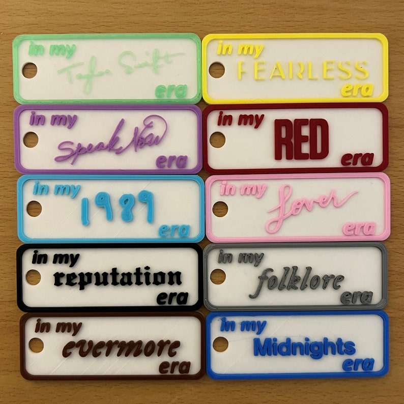 Taylor Swift 3D Printed Keychains Eras Keychains Taylor - Etsy
