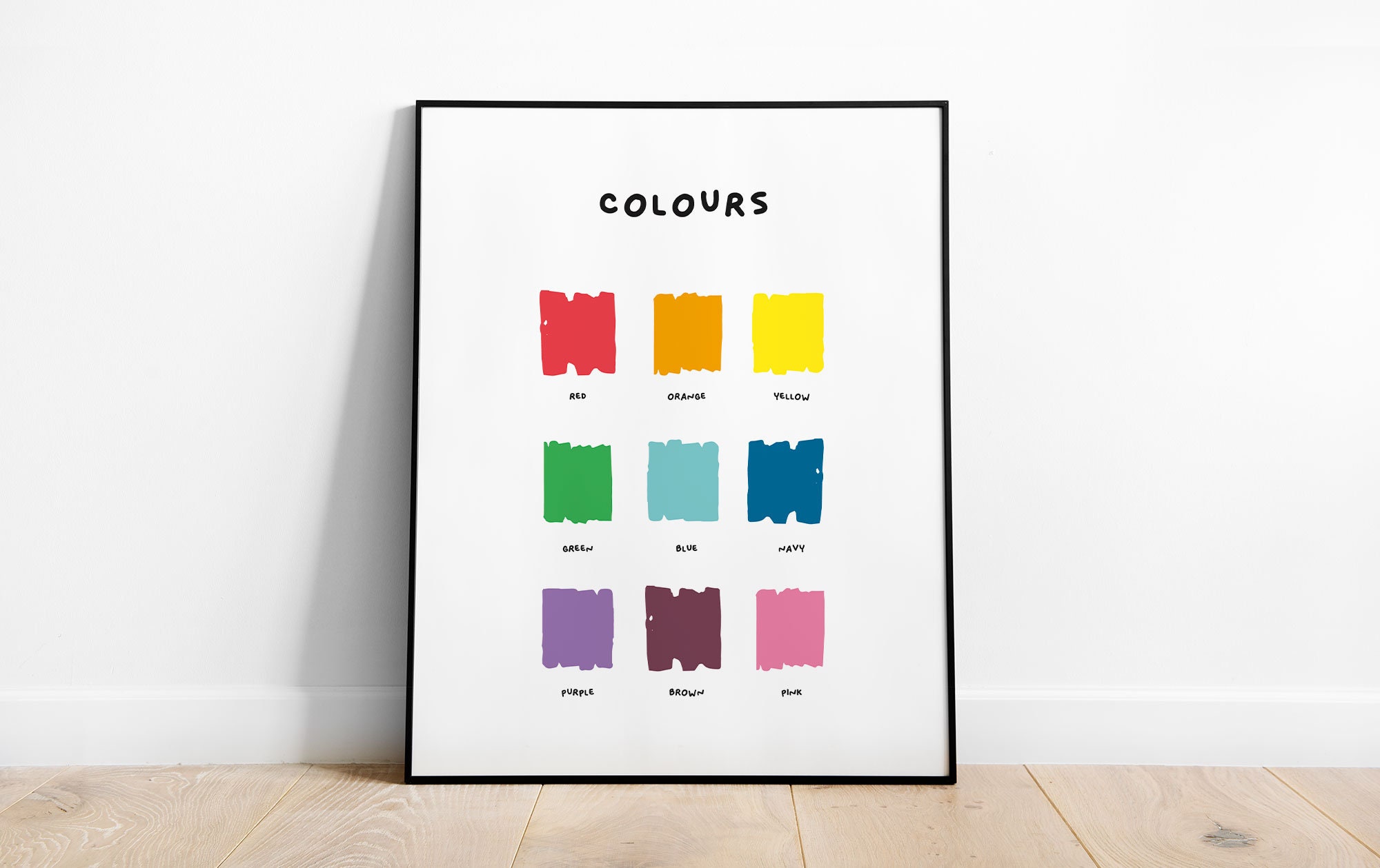 Shapes Poster, Colors Poster, Set of 2 Posters, PRINTABLE Wall Art ...