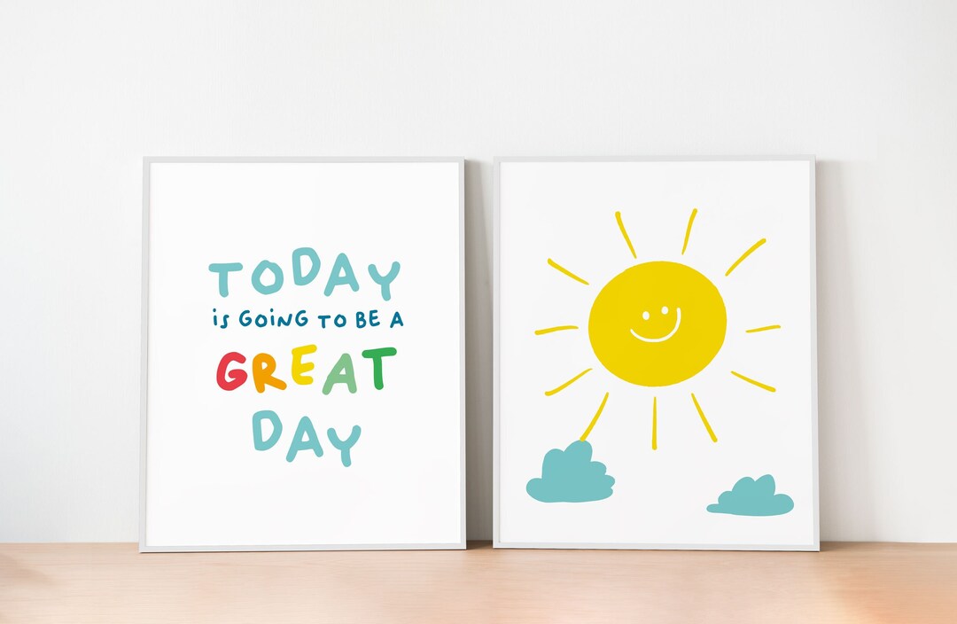 A Great Day Poster | PRINTABLE Art for Kids Bedroom and Nursery, Baby ...