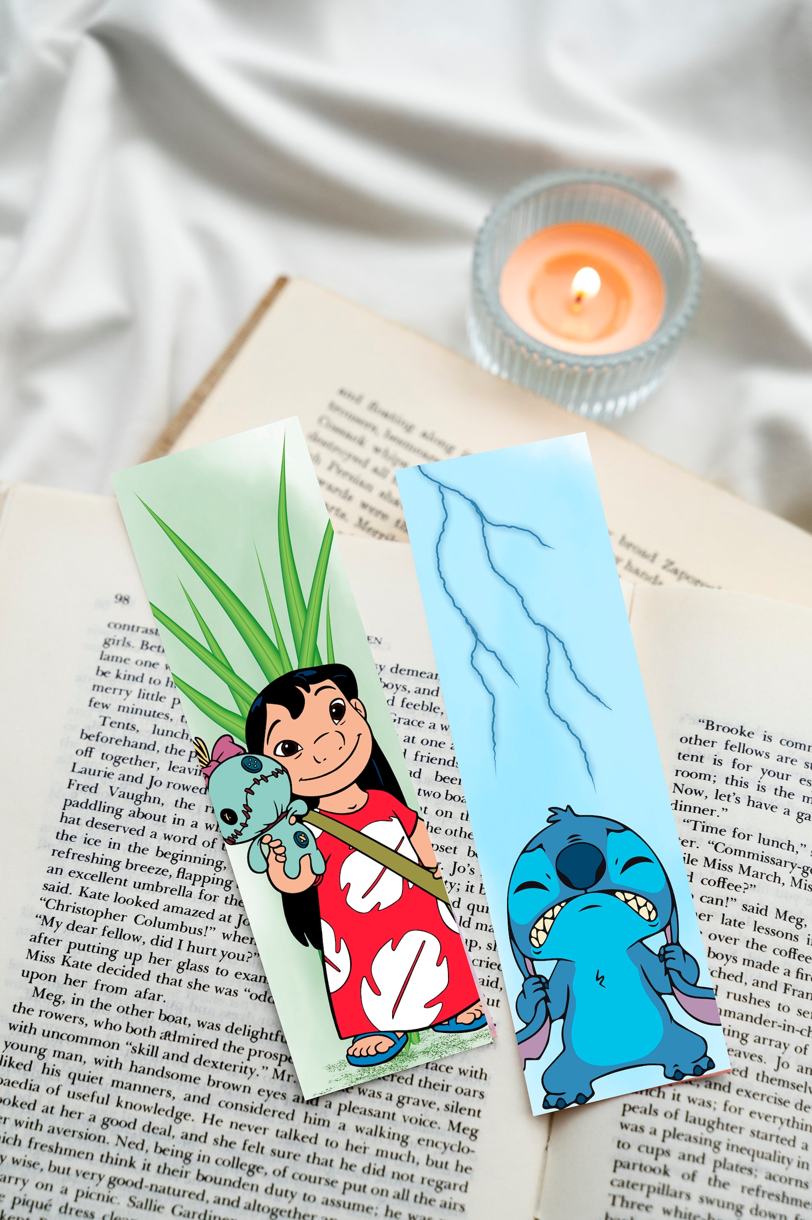 Stitch and Angel Bookmark, Stitch Theme Bookmark - Etsy Canada