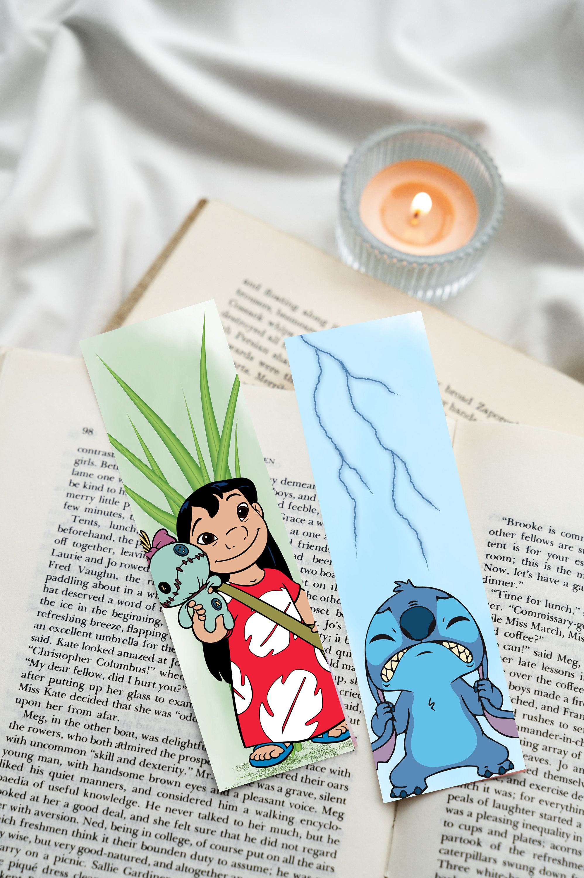 Stitch and Angel Bookmark, Stitch Theme Bookmark - Etsy UK
