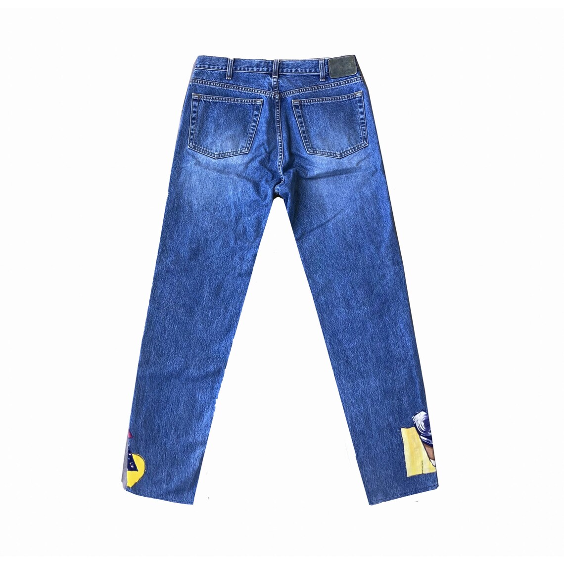 Patchwork Jeans Colourful / Hand Made Custom - Etsy