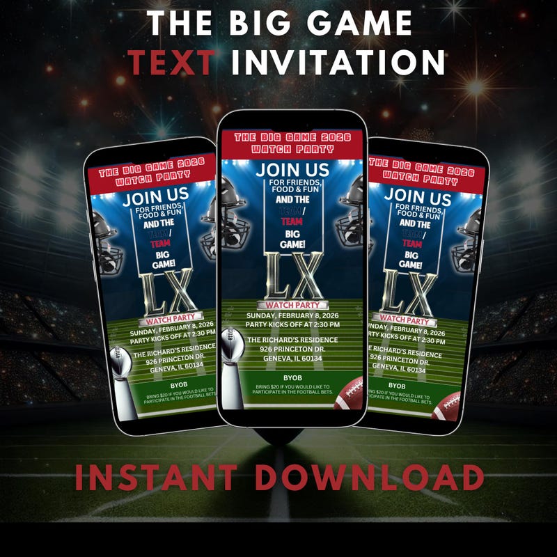 Superbowl Birthday Lx - Etsy