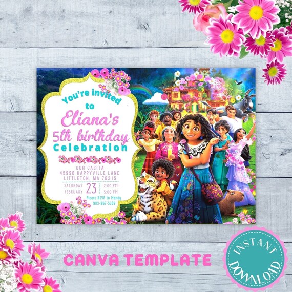 Mirabel Encanto Birthday Party Invitation Digital Download - Etsy