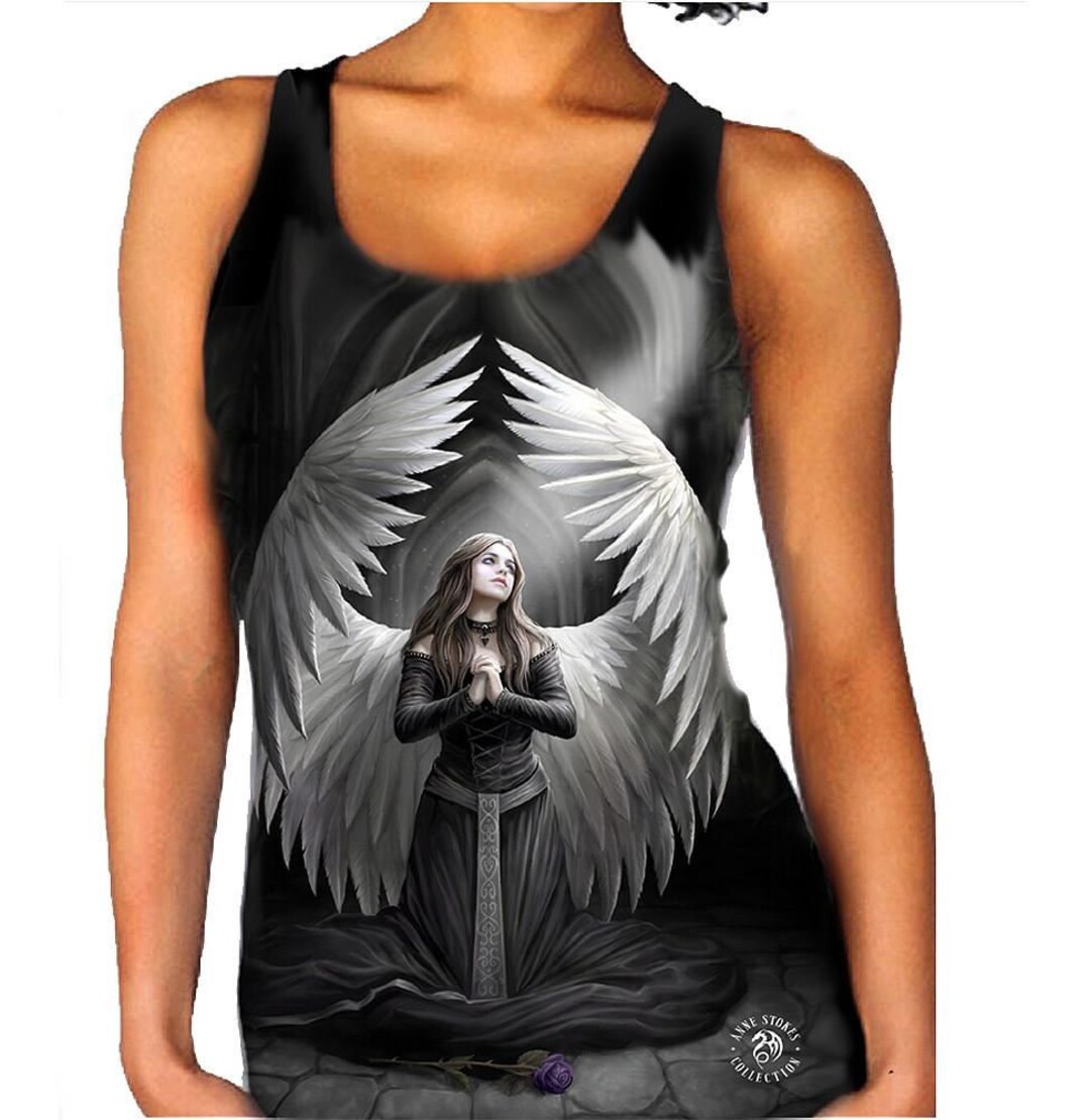 Anne Stokes Prayer for the Fallen Womens Whimsical Fantasy Vest Top ...