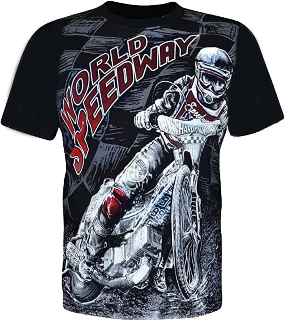 WSH World Speedway Speedway Inspired Cotton Black T-shirt - Etsy