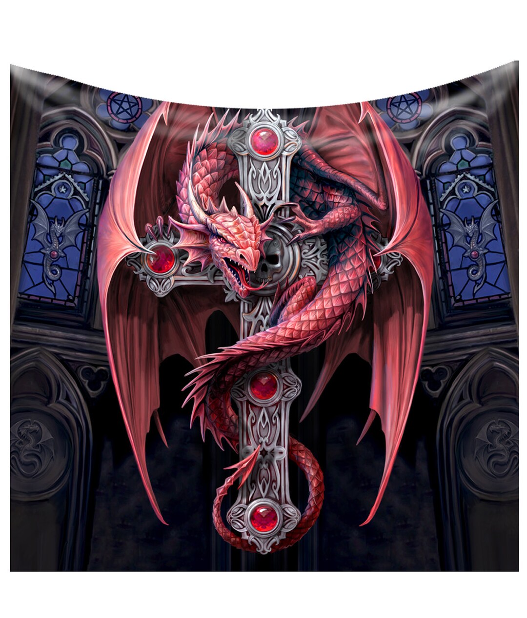 Anne Stokes Merch - Gothic Protector - Gothic Fleece Blanket | Dragon ...