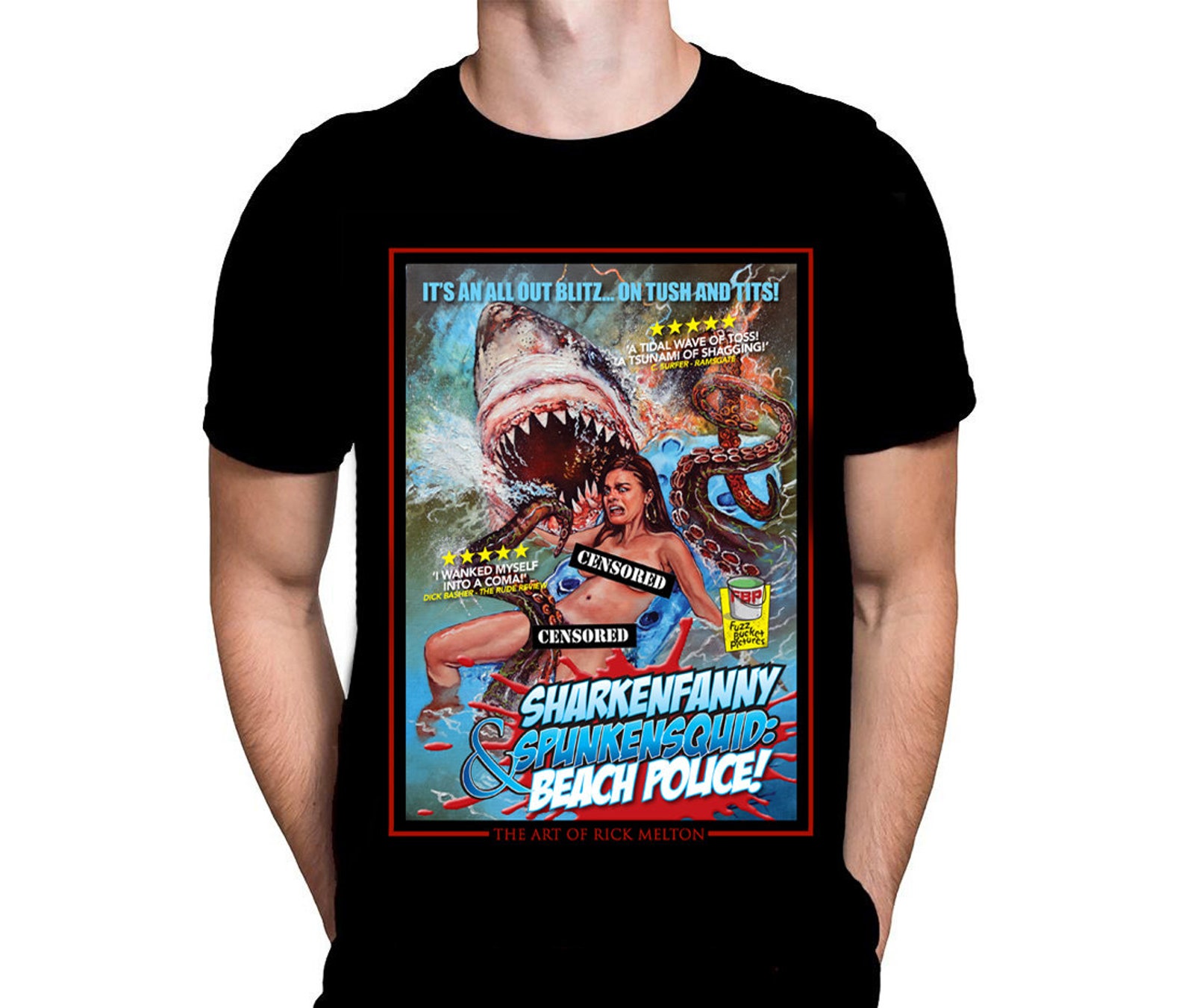 Suzi Shaw Beach Police by Rick Melton Black Horror - Etsy