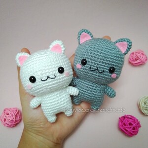PATTERN : Mochi Chibi Cats | Beginner Friendly | Amigurumi / Crochet ...