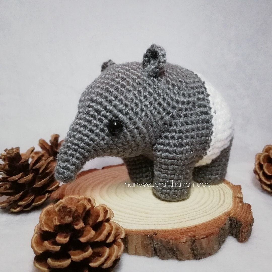 PATTERN : Chibi Malayan Tapir | Beginner Friendly | Amigurumi / Crochet ...