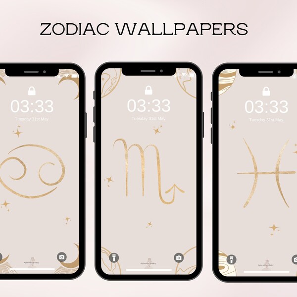 Air Signs Zodiac Phone Wallpaper Bundle Gemini Libra Aquarius Zodiac ...