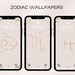 Air Signs Zodiac Phone Wallpaper Bundle Gemini Libra Aquarius Zodiac ...