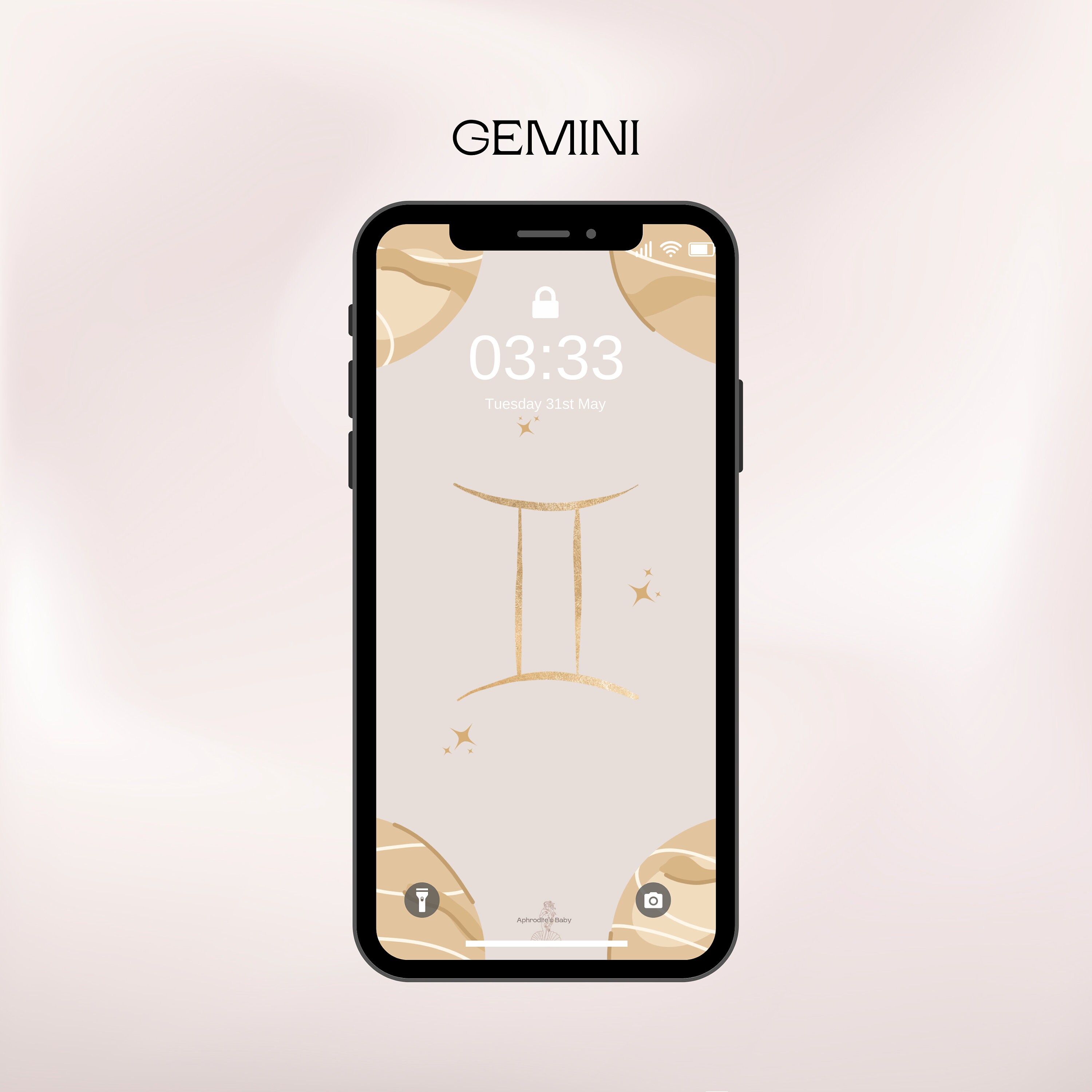 Gemini Zodiac Phone Wallpaper Iphone/android Background - Etsy