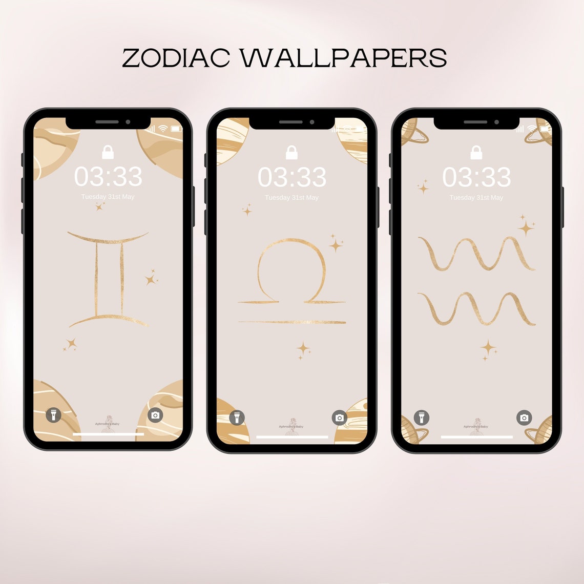 Air Signs Zodiac Phone Wallpaper Bundle Gemini Libra Aquarius Zodiac ...