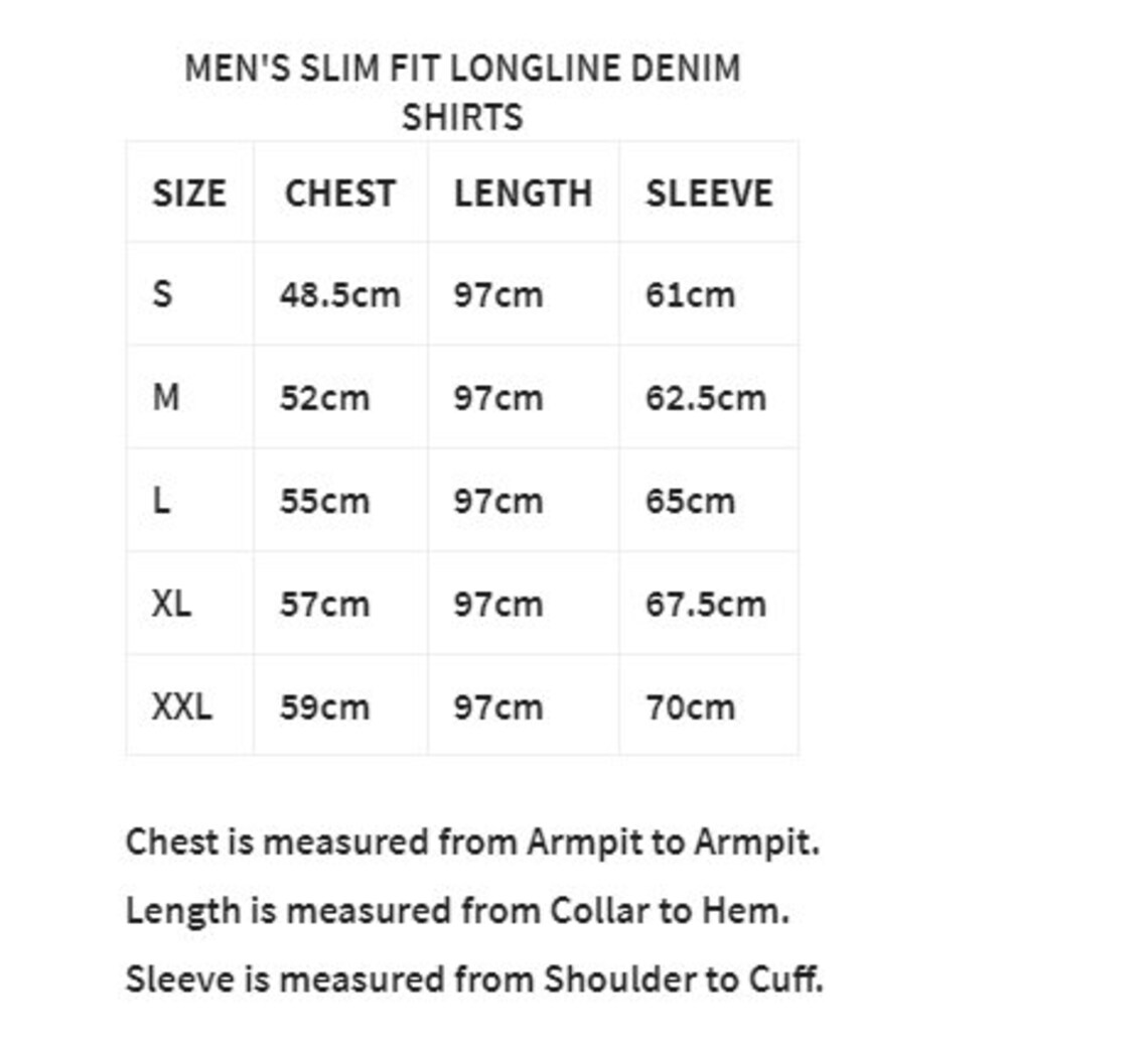 Slim Fit Longline Denim Shirt - Dark Blue Cotton Summer Shirt - Etsy