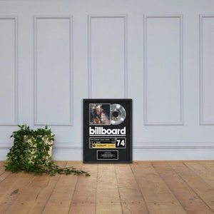 Personalized Billboard Plaque, Custom Plaque, Vinyl Record Plaque ...