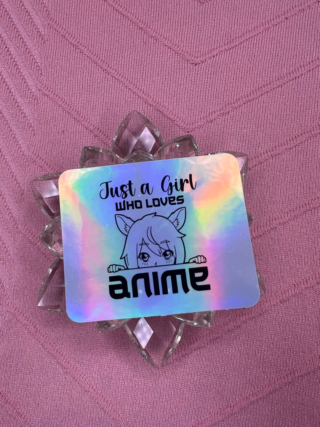 Just A Girl Who Love Anime Cute Sticker Water Resistant Etsy