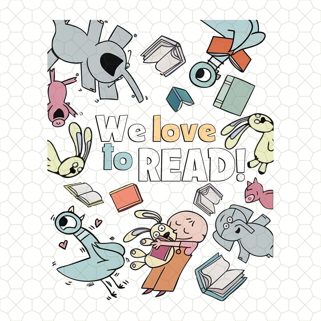 Elephant and Piggie Reading Book Png, Children Book Png, Books Quotes ...