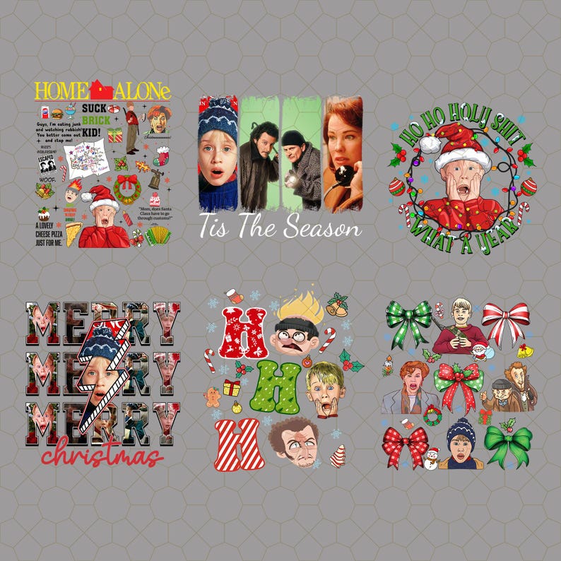 Home Alone Bundle Png, Home Alone Christmas Png, Holiday Movies Friends ...