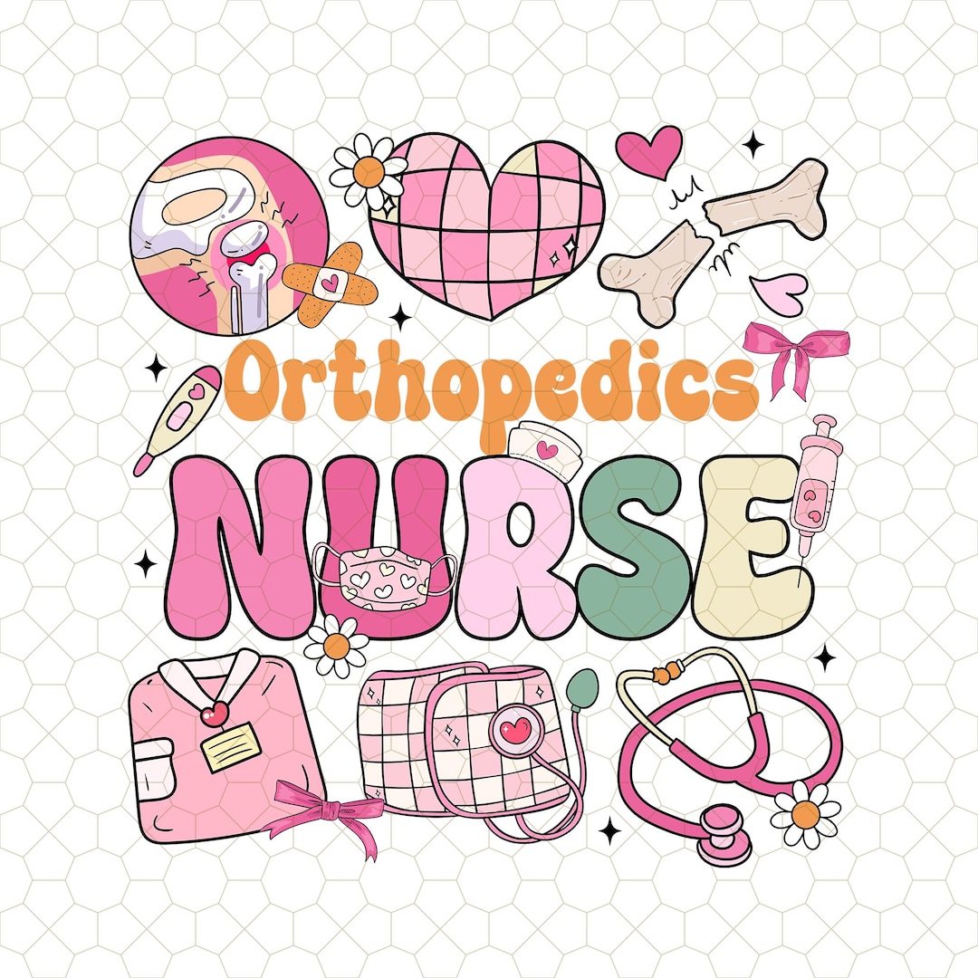 Groovy Orthopedic Nurse Png, Ortho Crew Png, Occupation Png, Orthopedic ...