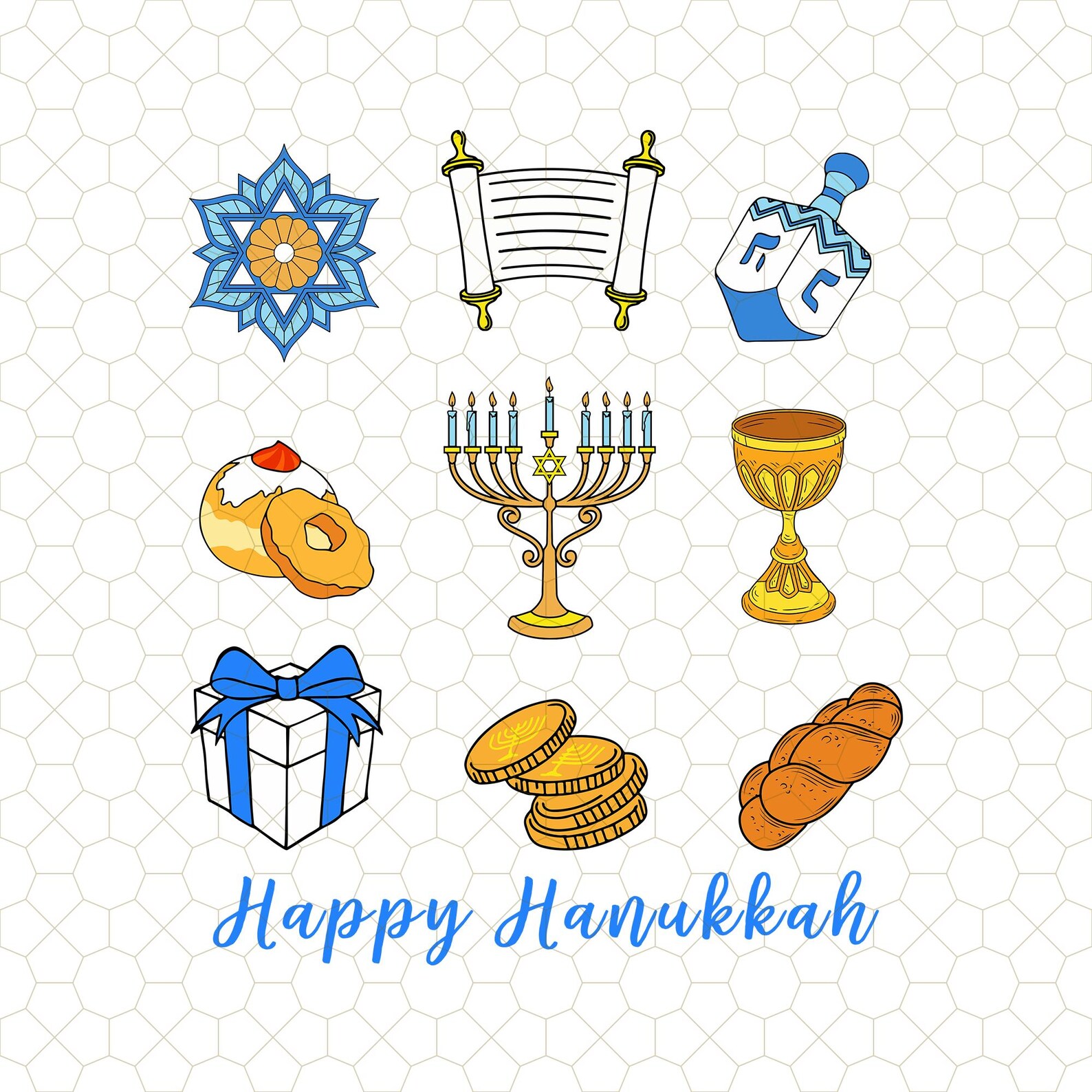 Happy Christmukkah Png, Hanukkah Png, Hanukkah Menorah Candle Png ...