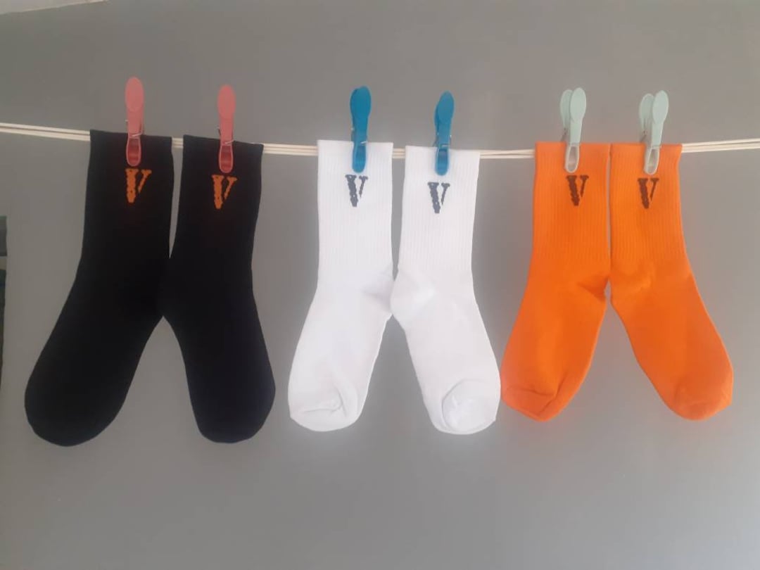 VLONE Socks / Hip Hop / Designer / Cotton / Skateboard - Etsy