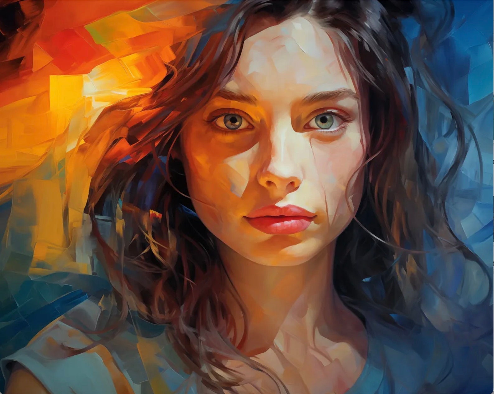 Сustom Oil Painting Portrait From Photo Custom Illustration ...