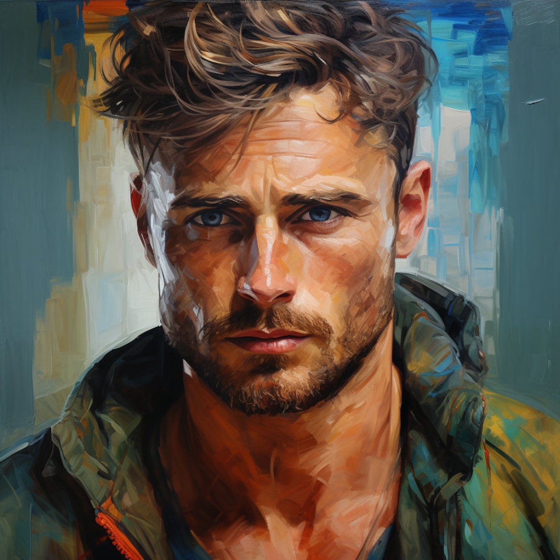 Сustom Oil Painting Portrait From Photo Custom Illustration ...