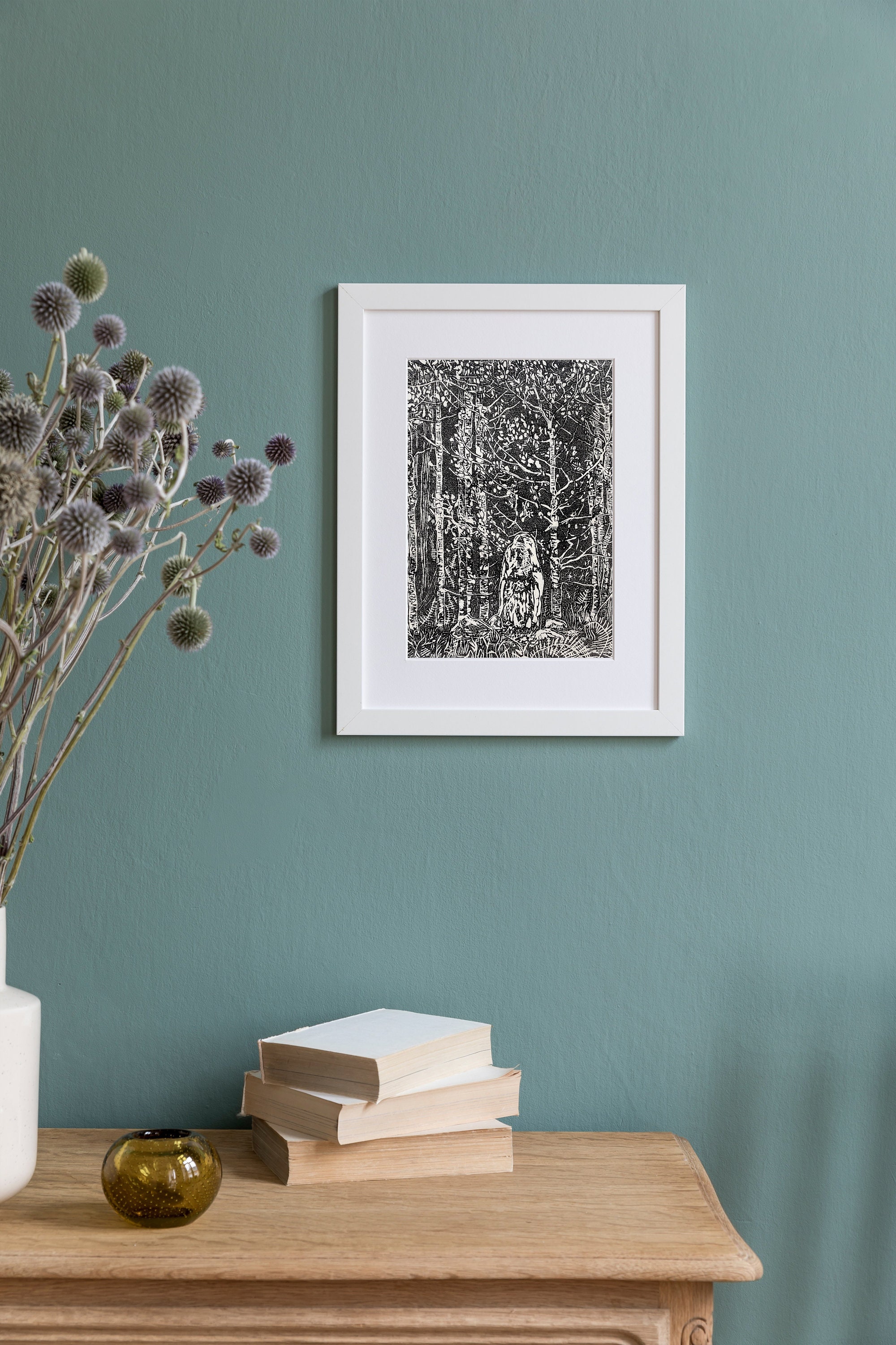 Linoprint: Inverness Standing Stones - Etsy