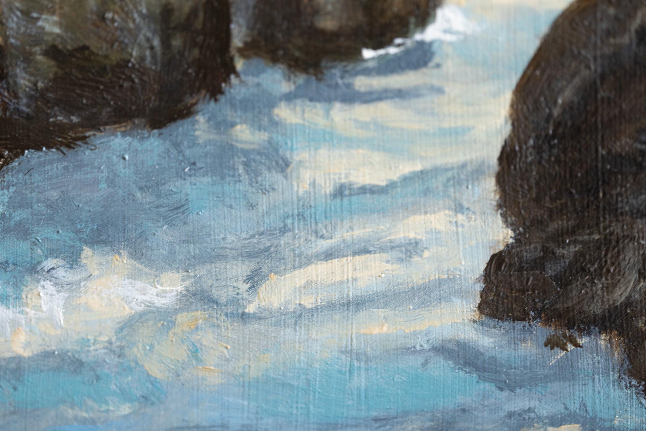 Original Selkie Oil Painting: Scottish Seascape, Mythical Creature Art ...