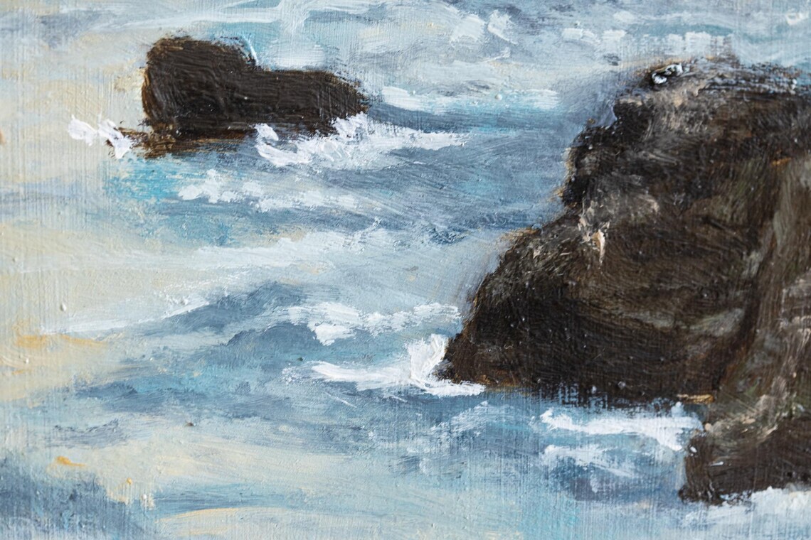 Original Selkie Oil Painting: Scottish Seascape, Mythical Creature Art ...