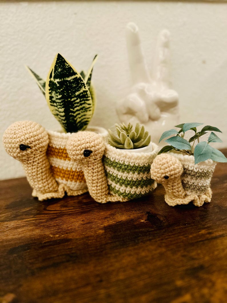 Crochet Snail Planter 3-in-1 PDF Pattern: Amigurumi Snail Plant - Etsy