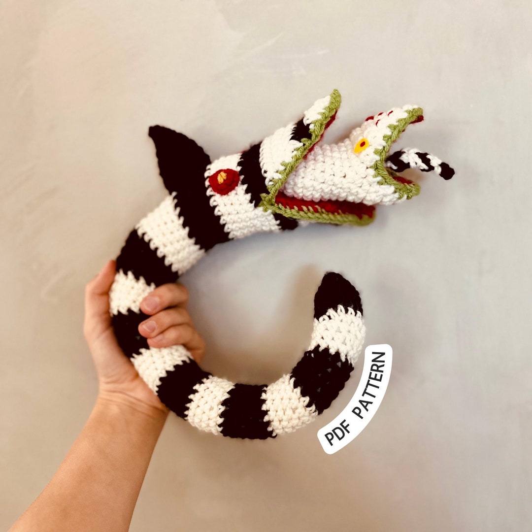 Sandworm Crochet Pattern Beetlejuice Crochet, Betelgeuse Crochet, Sand ...