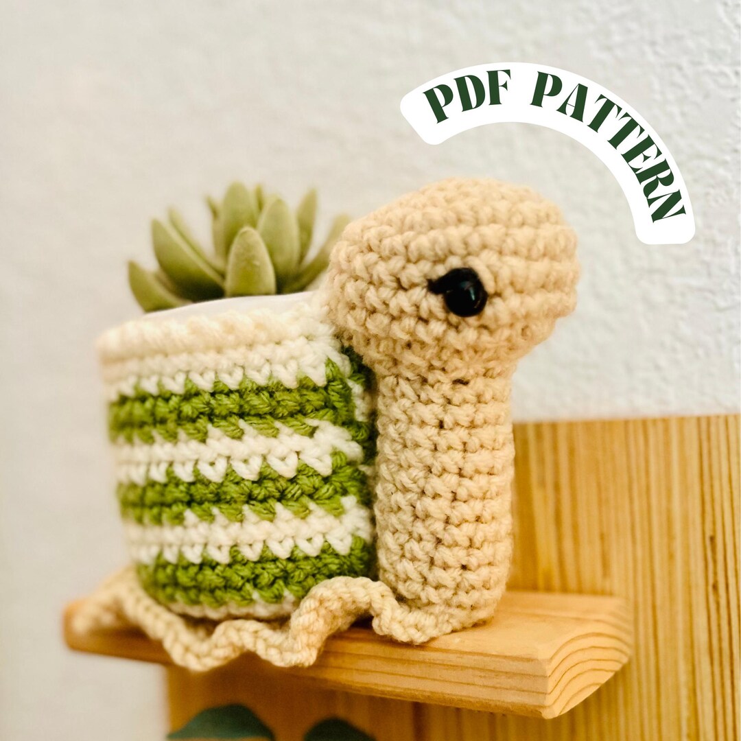 Crochet Snail Planter 3-in-1 PDF Pattern: Amigurumi Snail Plant - Etsy