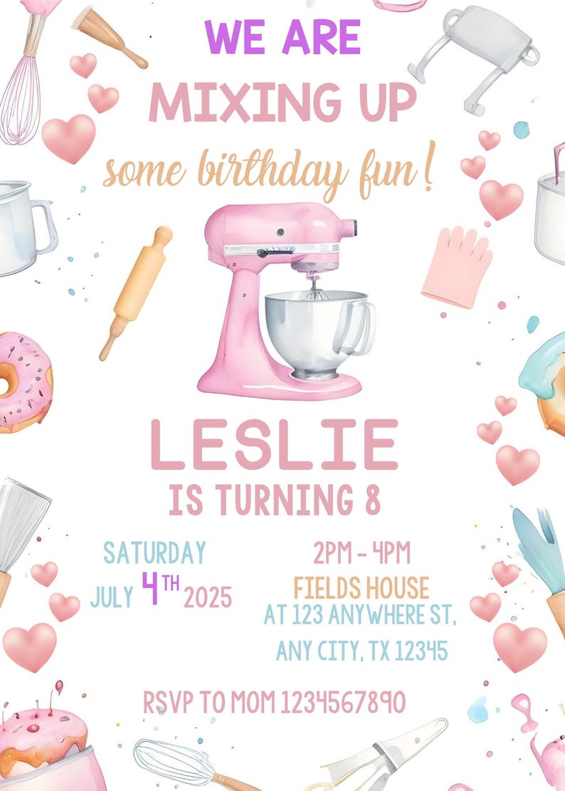 We Are Mixing up Some Birthday Fun! Party Invite - Etsy