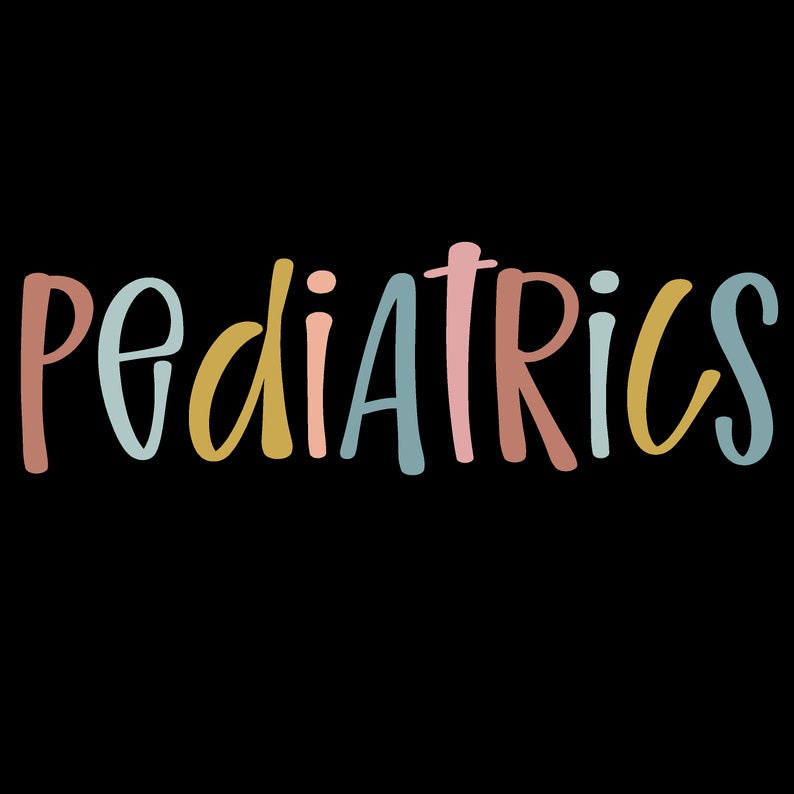Colorful Pediatrics Svg - Etsy