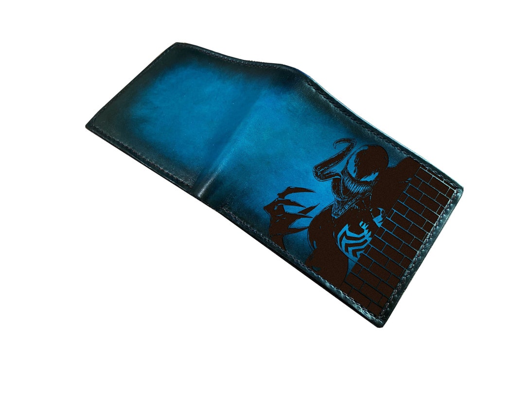 Venom Leather Men's Wallet Custom Supervillain Art - Etsy