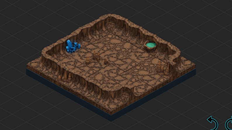 D&D Terrain Dungeon Blocks Tiles Cavern Starter Encounter Preset ...