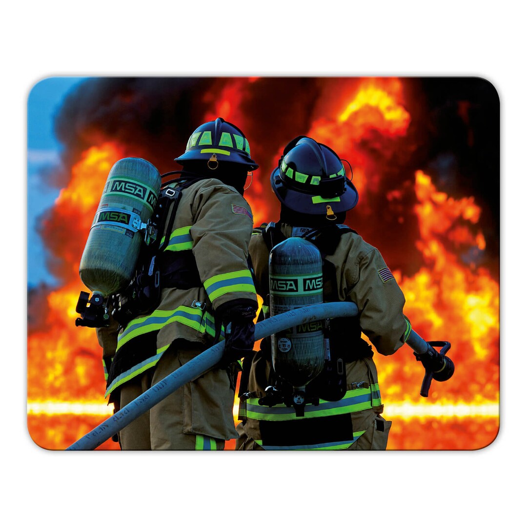 Mousepad fire Department Firefighter 24 X 19 Cm Fire Engine - Etsy